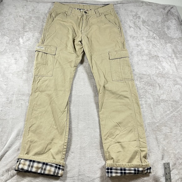 Wrangler | Pants | Wrangler Originals Flannel Lined Mens Cargo Pants ...
